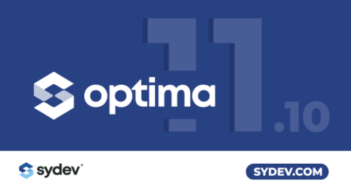 OPTIMA, Nouvelle version 11.10 - Sydev