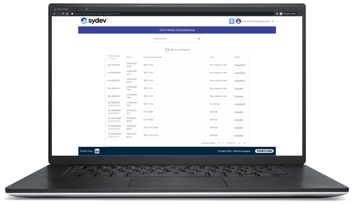 Nouvel espace SYDEV Assistance - Sydev